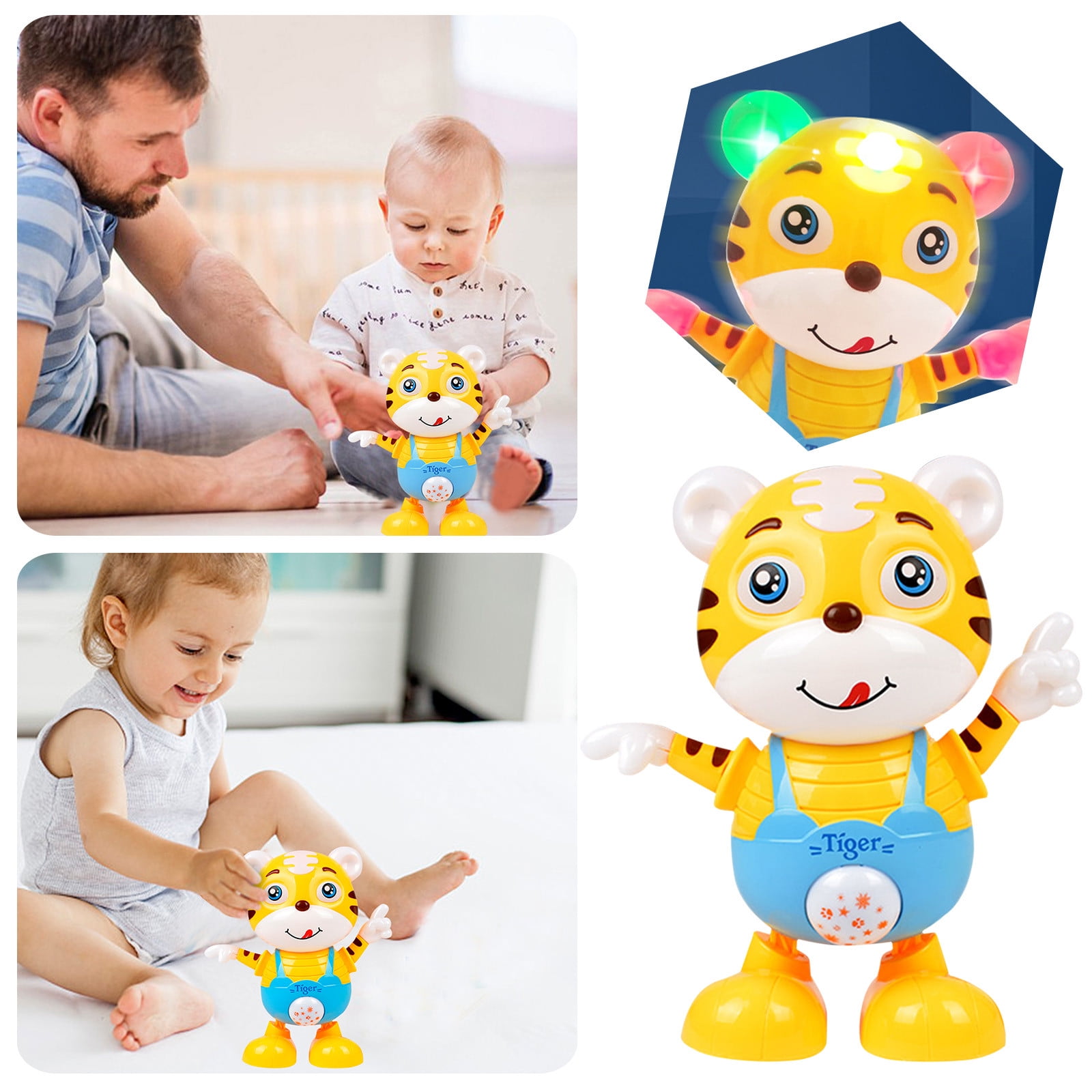 Educational Interactive Musical Toys - Cute Dancing Tiger with Music ...