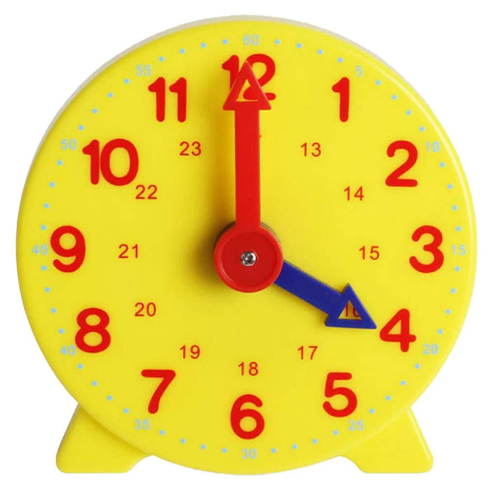 Educational Kids Learning Clock Toy Simple Preschool Early Education ...