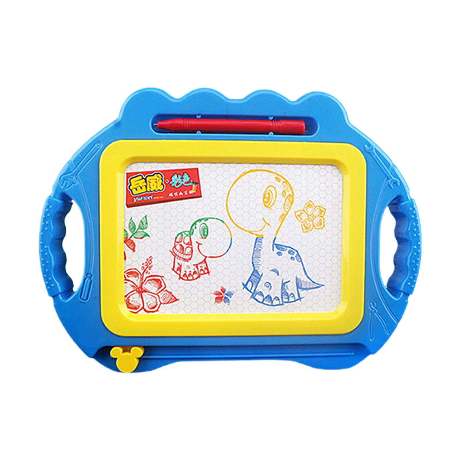 Educational Kids Magnetic Drawing Board – Colorful Cartoon Doodle Board with Erasable Pen ...