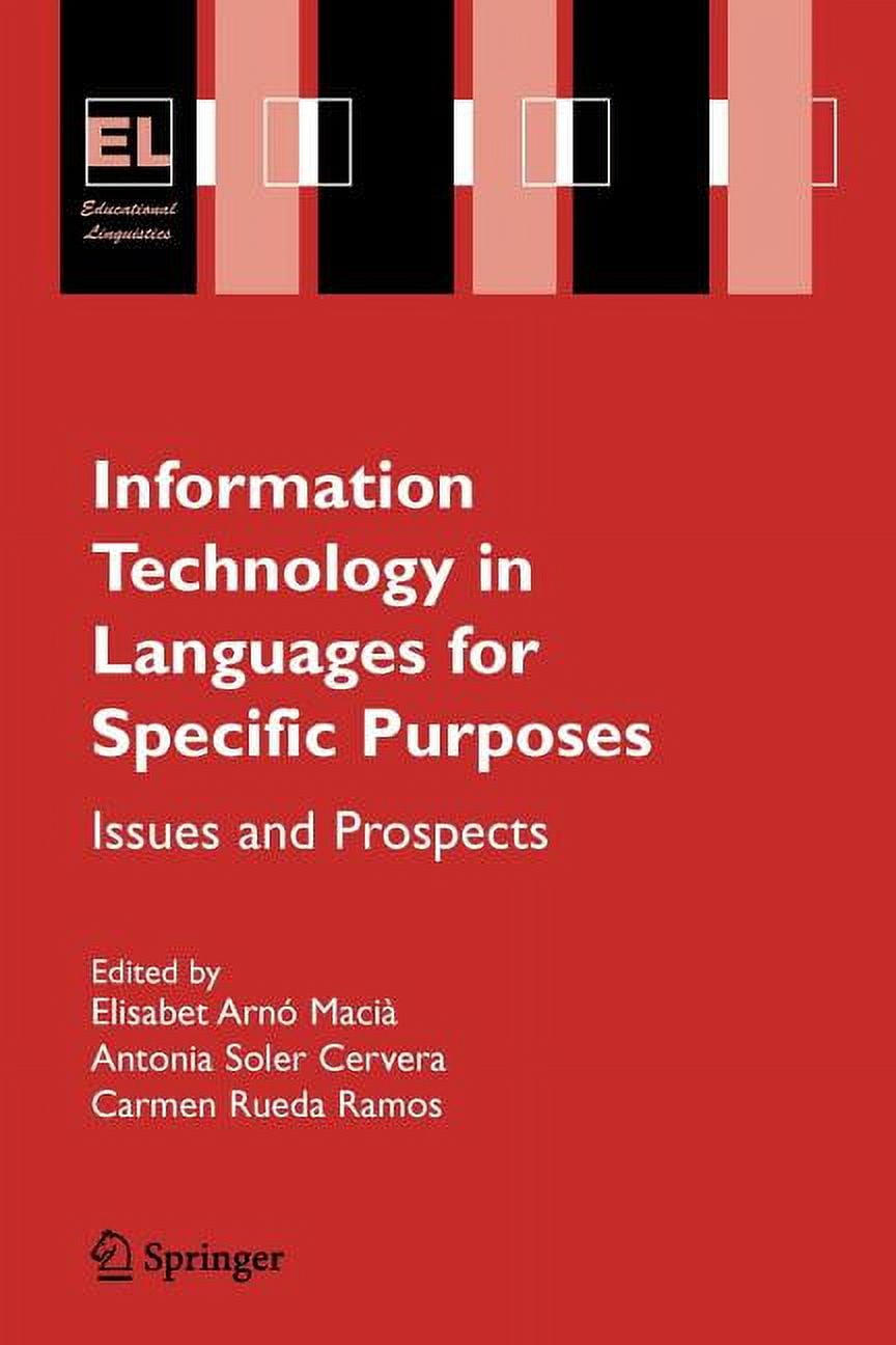 Educational Linguistics Information Technology in Languages for Specific Purposes: Issues and ...