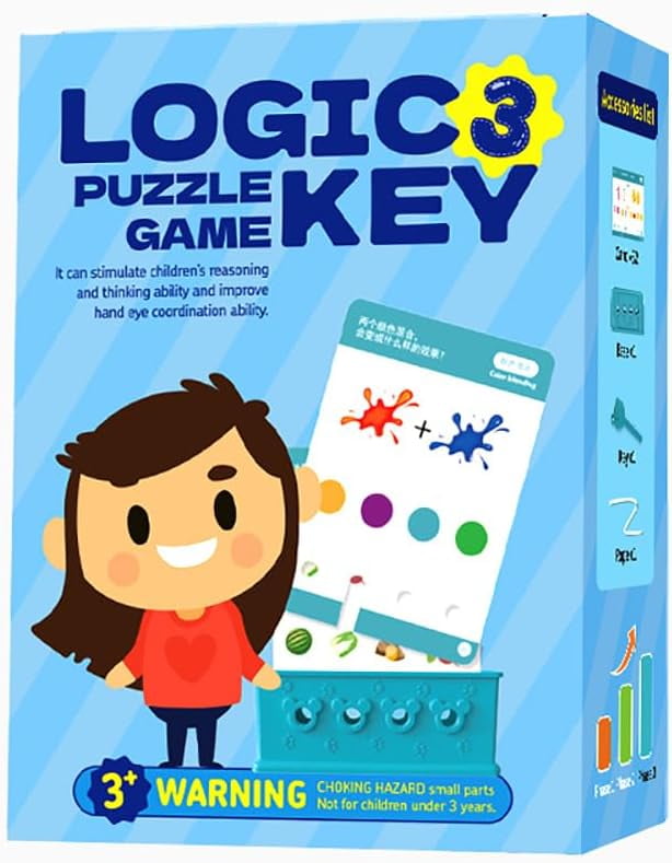 Educational Logic Puzzles Game for Kids Ages 3-6, 64 Logic Games with ...