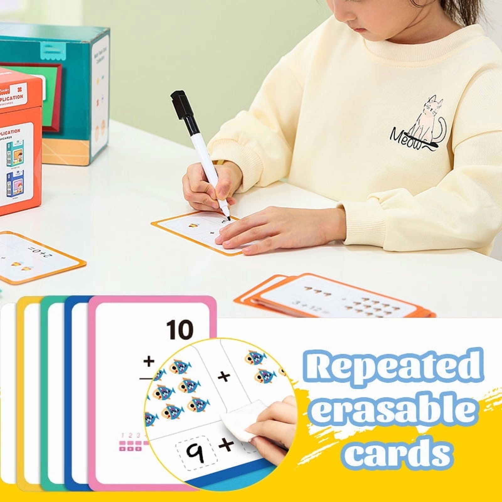 Educational Math Flash Cards for Minors Addition Subtraction ...