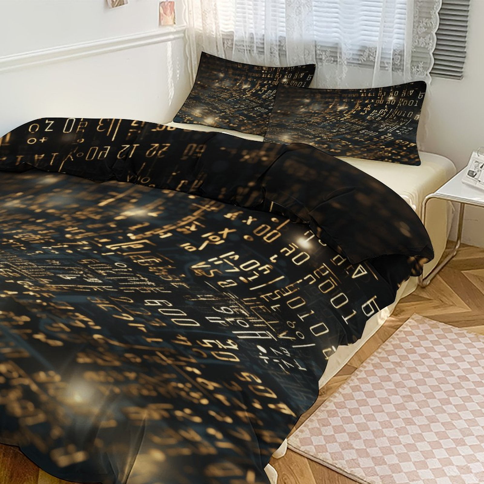 Educational Math Formula Bedding Set with Zipper Closure for Girls ...