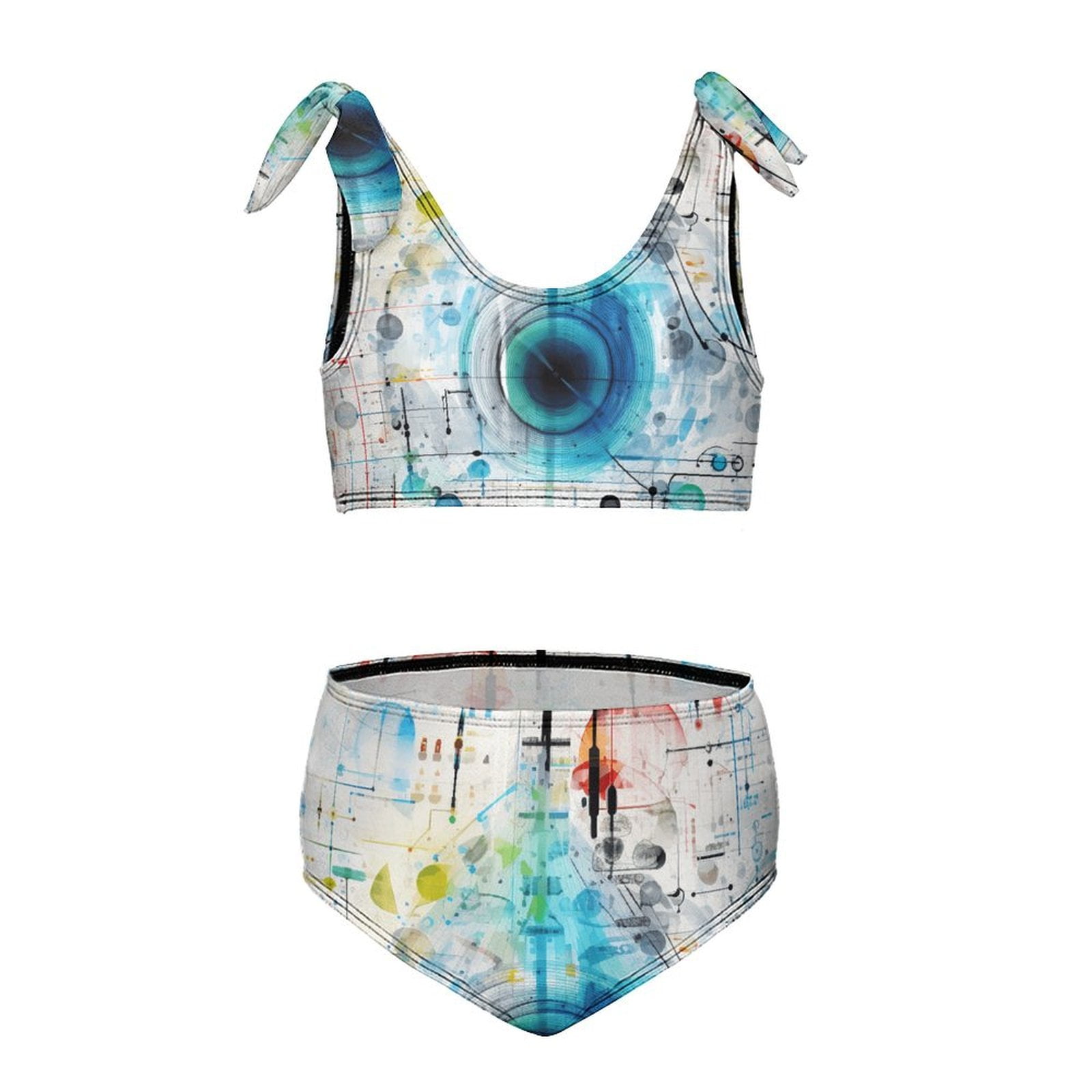 Educational Math Formula Two Piece Swimsuit Set, Bikini Swimsuit ...