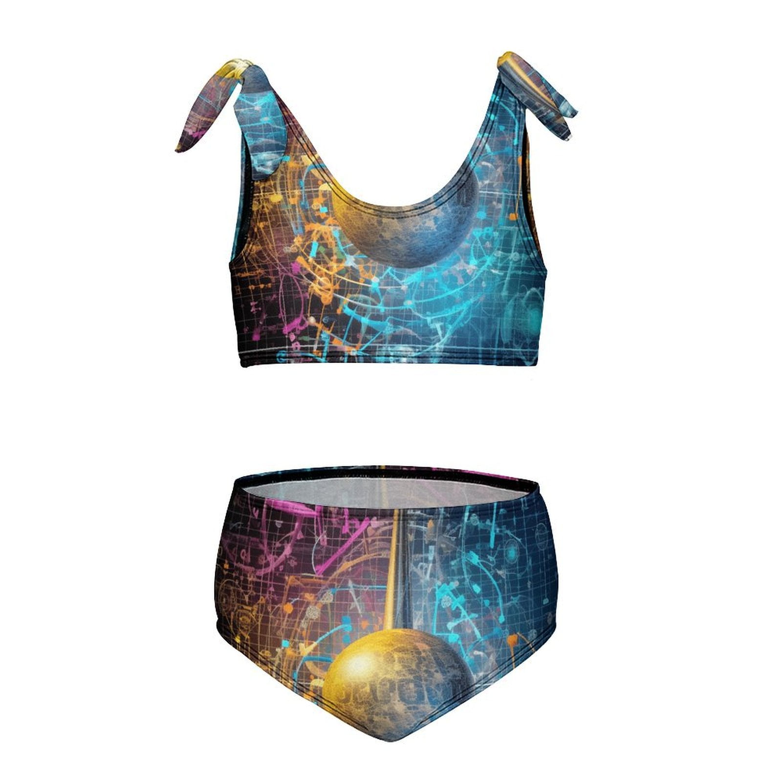 Educational Math Formula Two Piece Swimsuit Set, Bikini Swimsuit ...