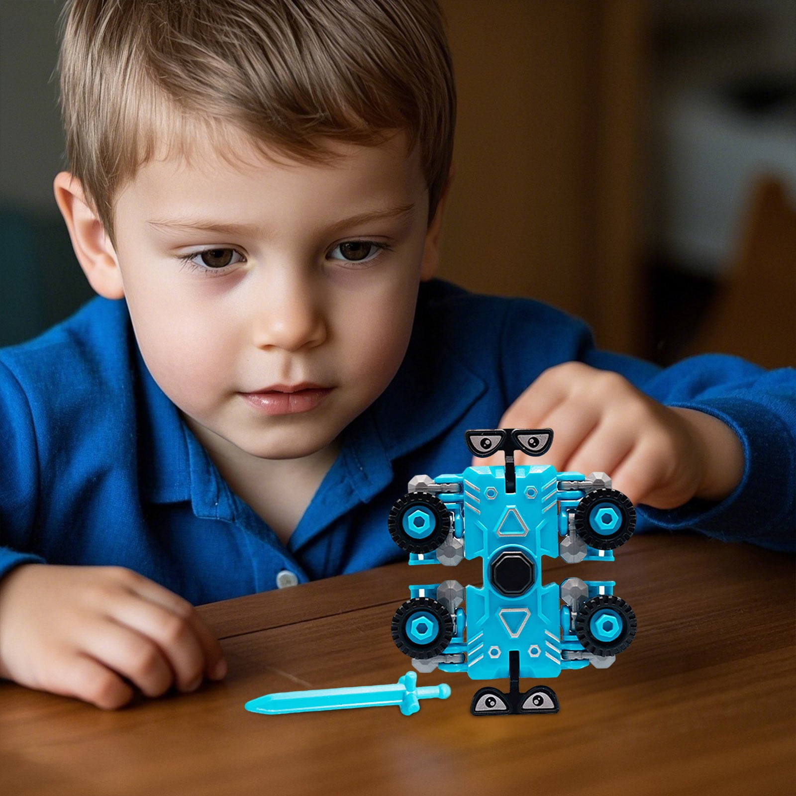 Educational Morphing Robot Toy Car - Transforming Chain Decompression ...