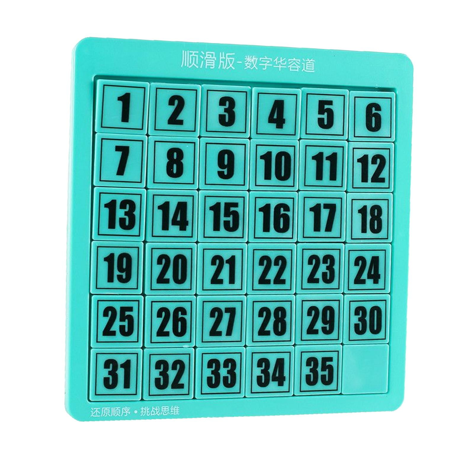 Educational Number Slide Puzzle ,Numbers Puzzle, Learning Toys ,brain ...