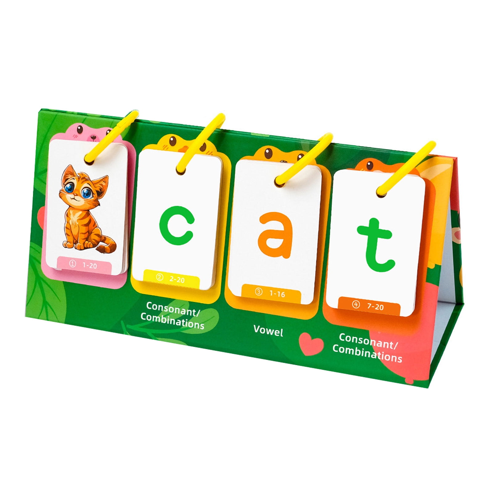 Educational Phonics Flipping Charts with 80 Vocabulary Cards, Early ...