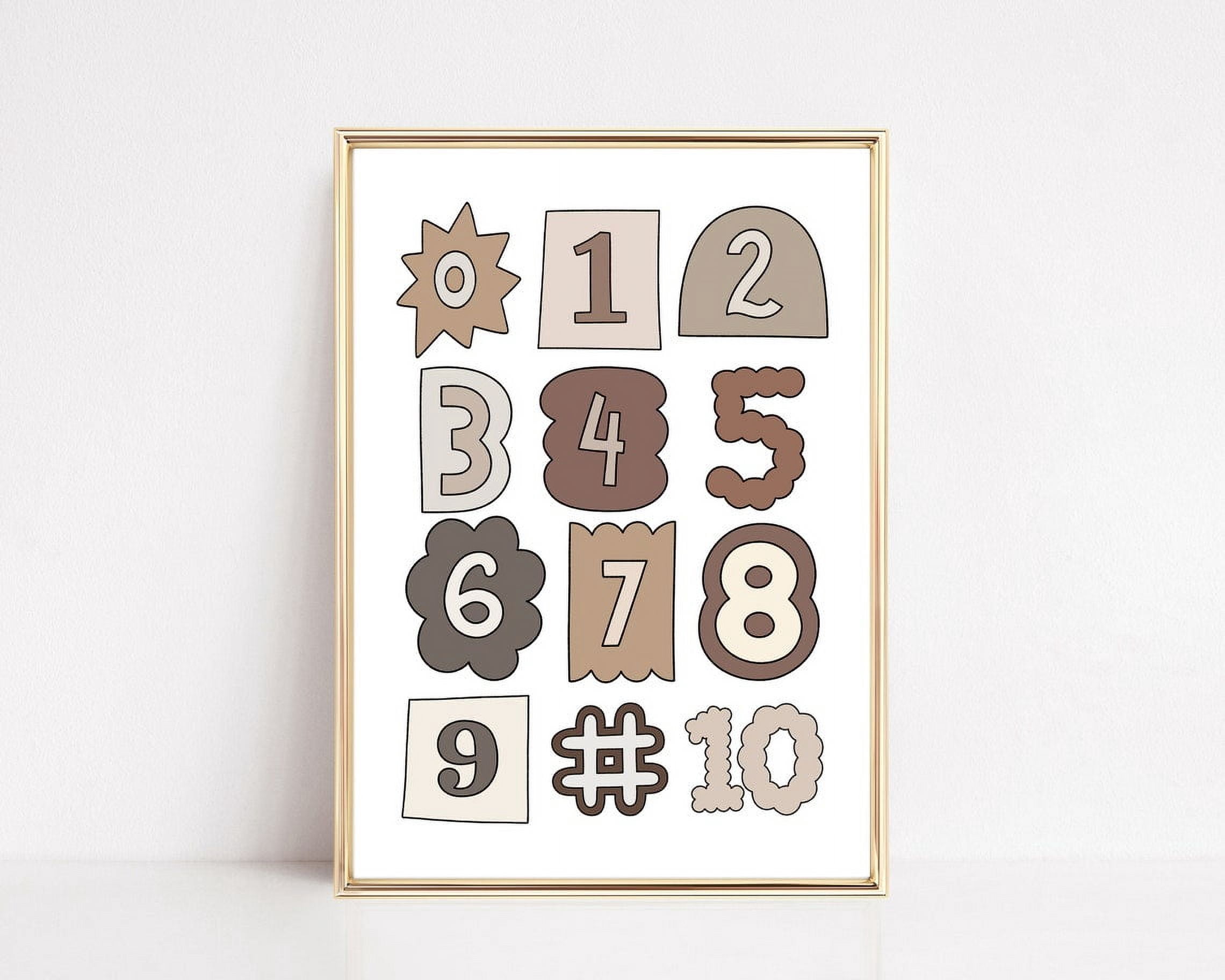 Educational Poster Boho Nursery Decor Homeschool Wall Art Classroom ...