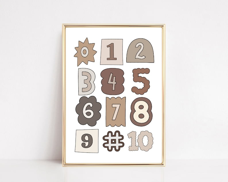 Educational Poster | Boho Nursery Decor | Homeschool Wall Art ...