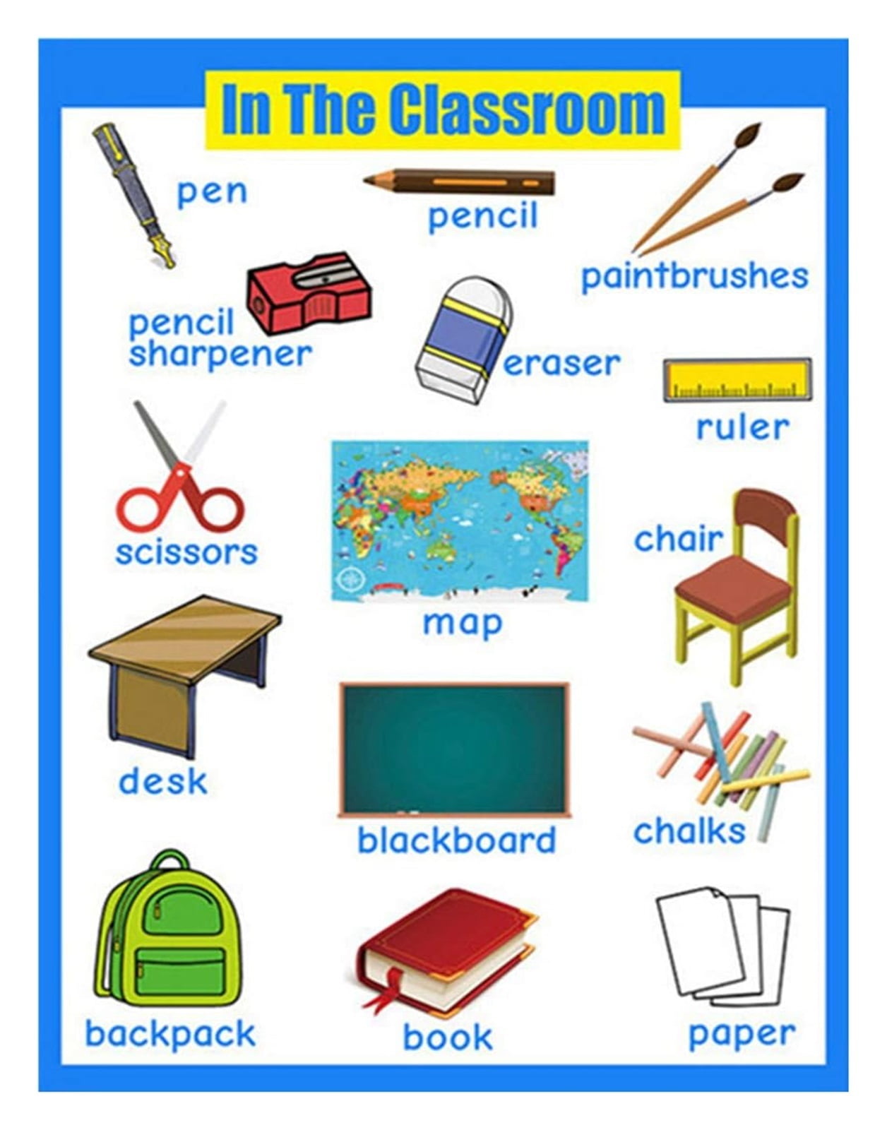 Educational Posters & Learning Charts for Classroom - Wall Decor for ...