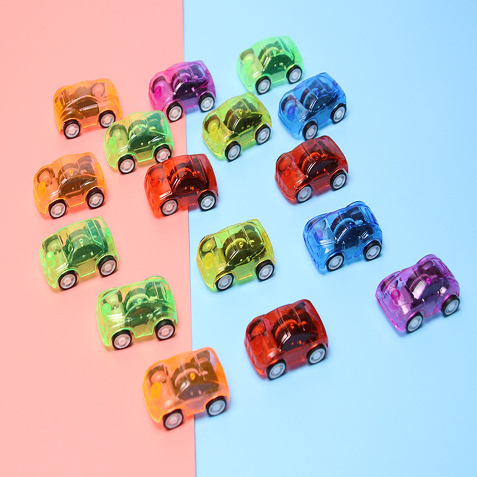 Educational Pull Back Toy Car for Kids Baby Party Vehicle Model Mini ...