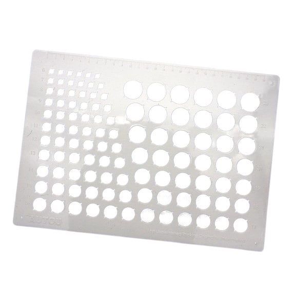 Educational Quilling Craft Ruler Plastic Quilling Template Ruler For ...