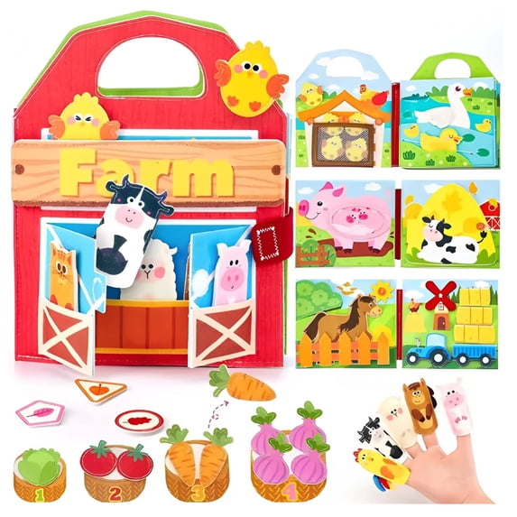 Educational Sensory Toy Animals Sensory Books Early Development ...