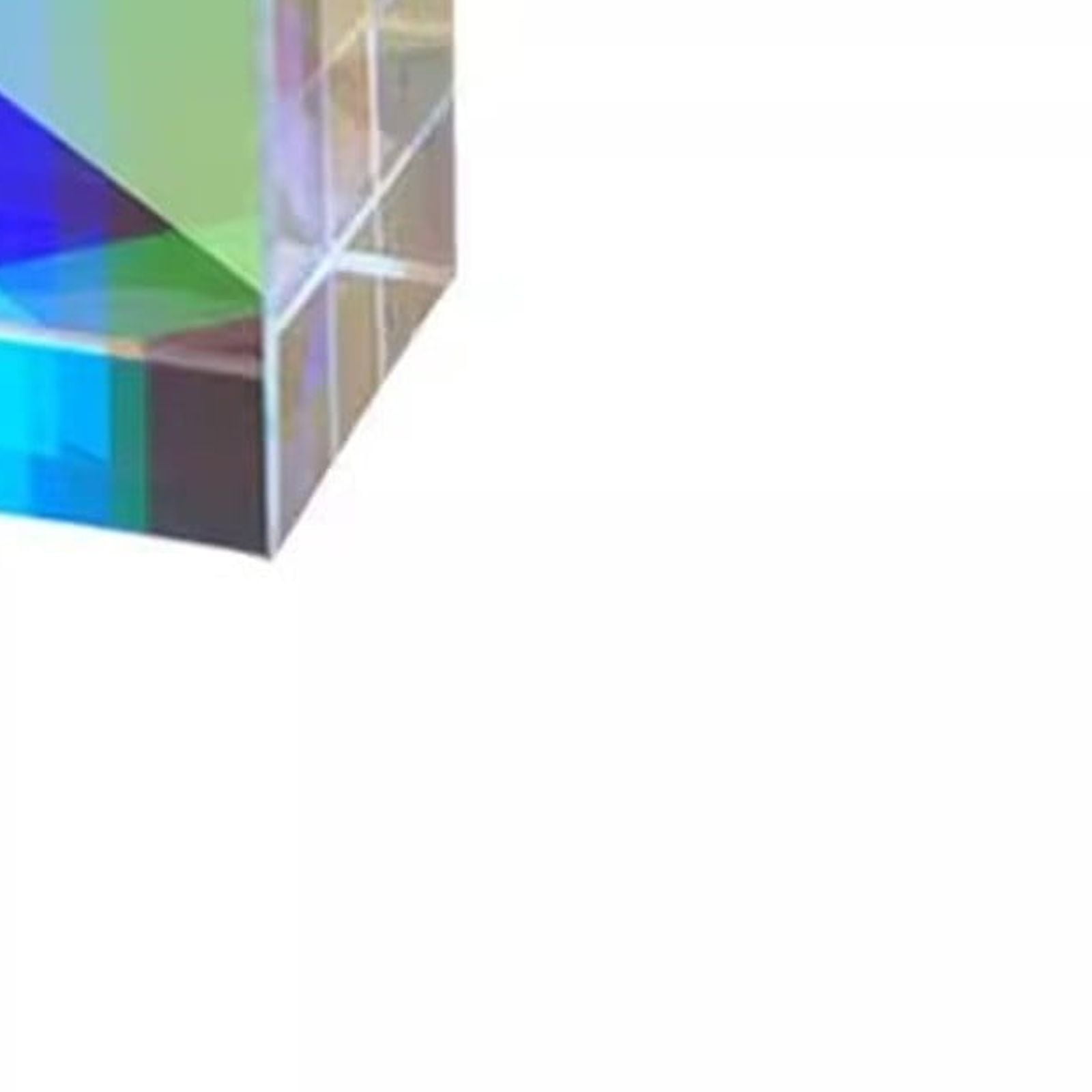 Educational Six Glossy Cube Optical Experiment - Light Splitting Toy for Experimentation and ...