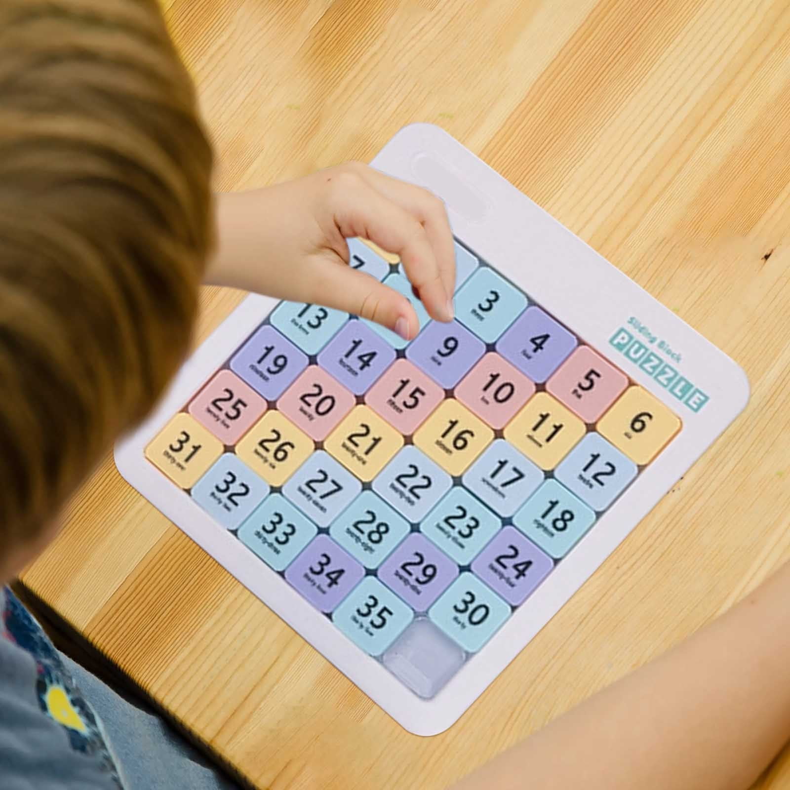Educational Sliding Puzzle Toy Brain Teaser Game Designed for Kids ...