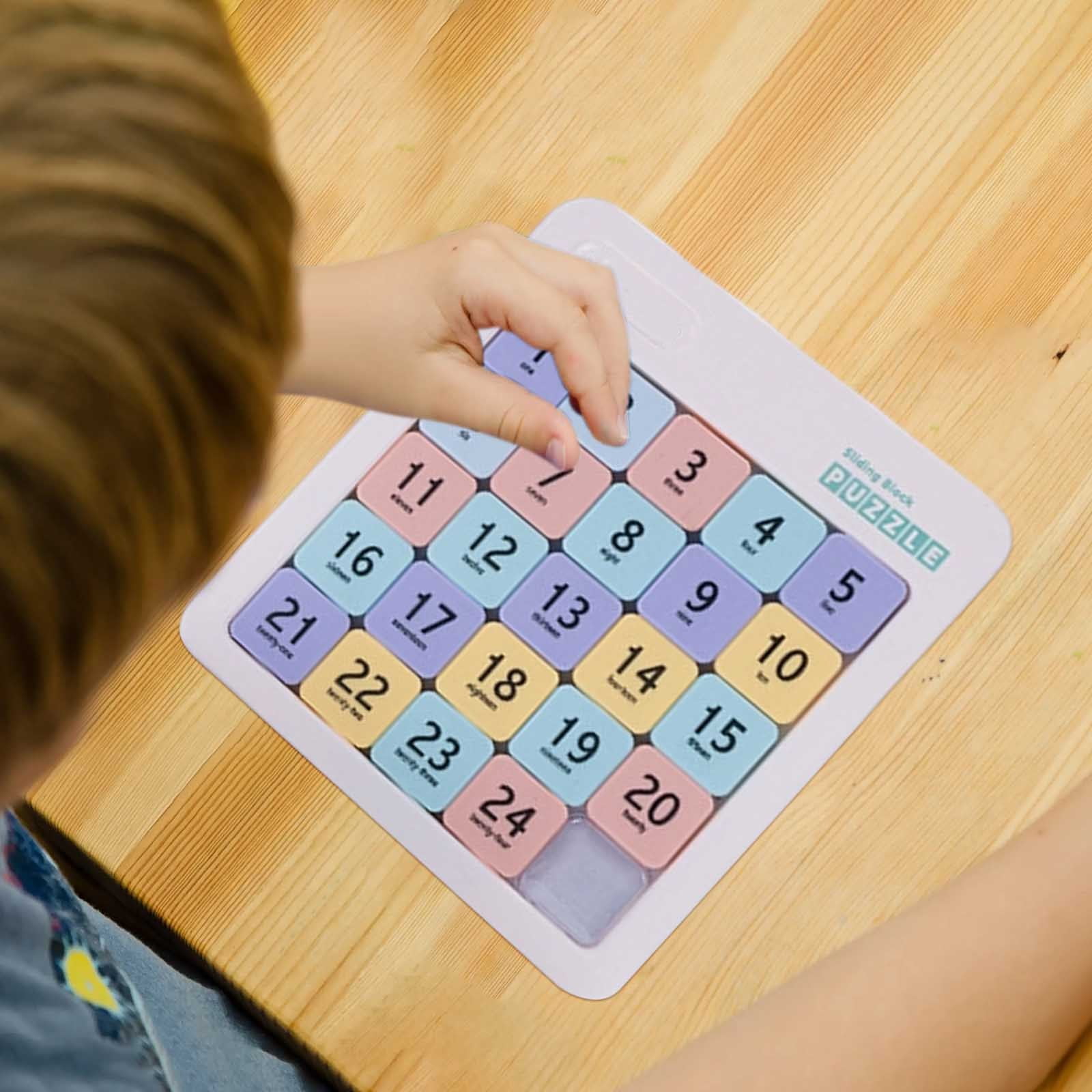 Educational Sliding Puzzle Toy Brain Teaser Game for Kids Age 5 and Up ...
