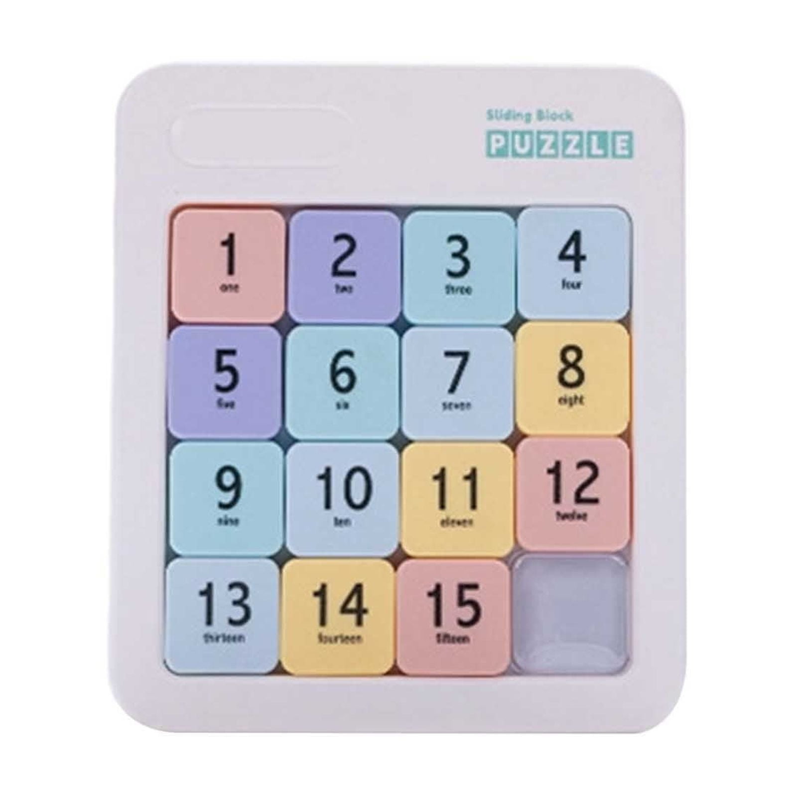 Educational Sliding Puzzle Toy Brain Teaser Game for Kids Learning ...
