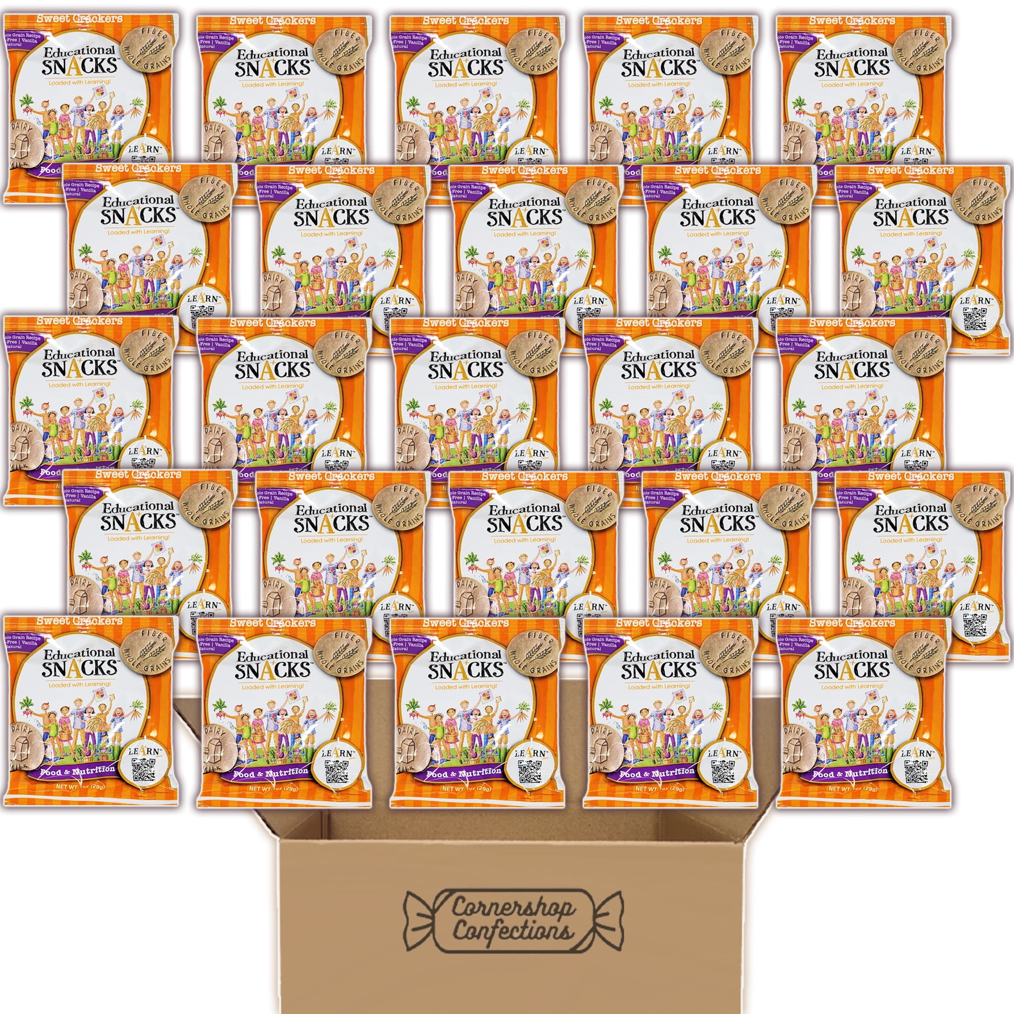 Educational Snacks Bulk Pack - Food & Nutrition - 25 Individually ...