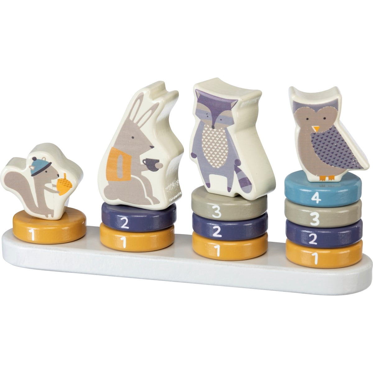 Educational Stacking Toy Set - Woodland - Walmart.com