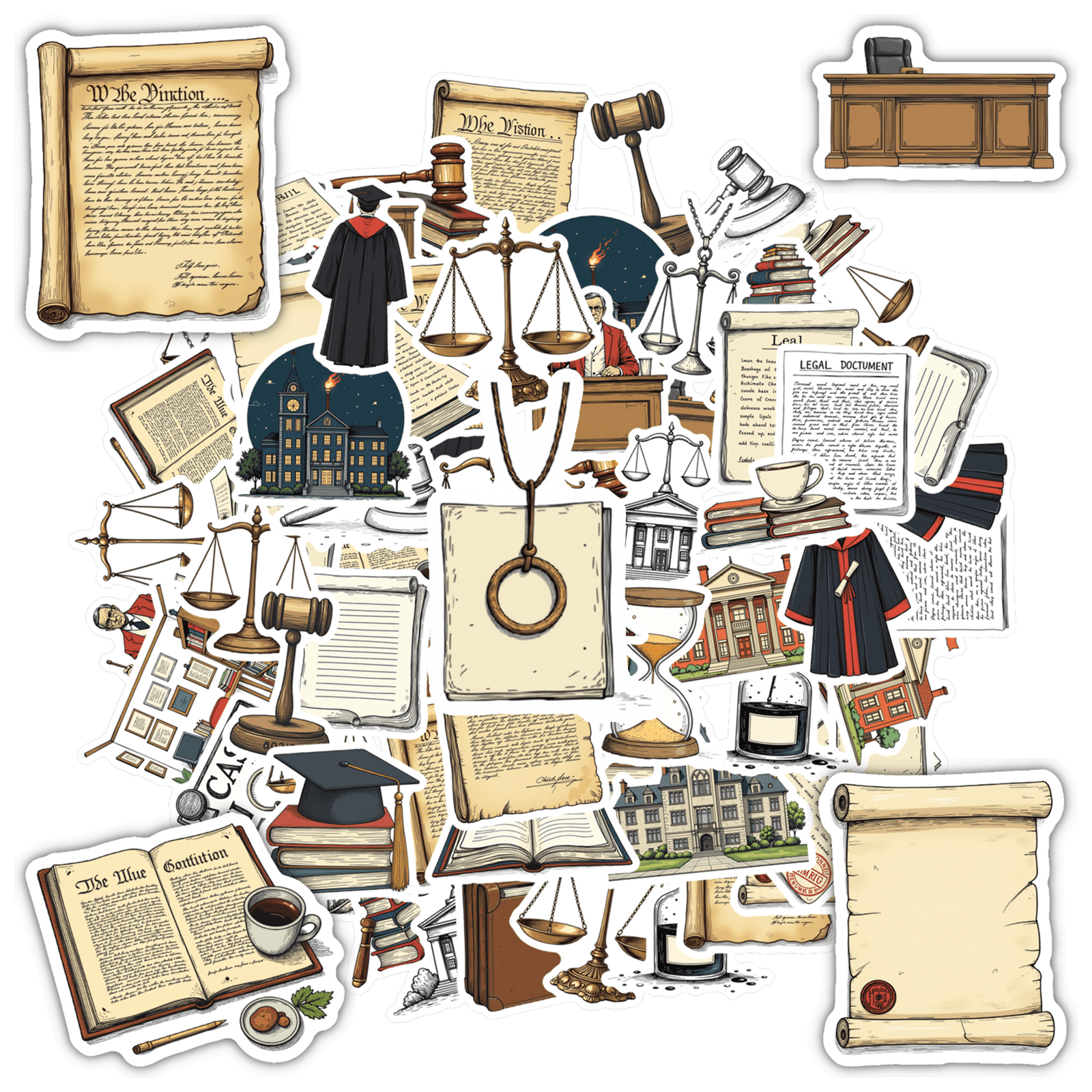 Educational Stationery Stickers Justice Teacher Reward Stickers ...