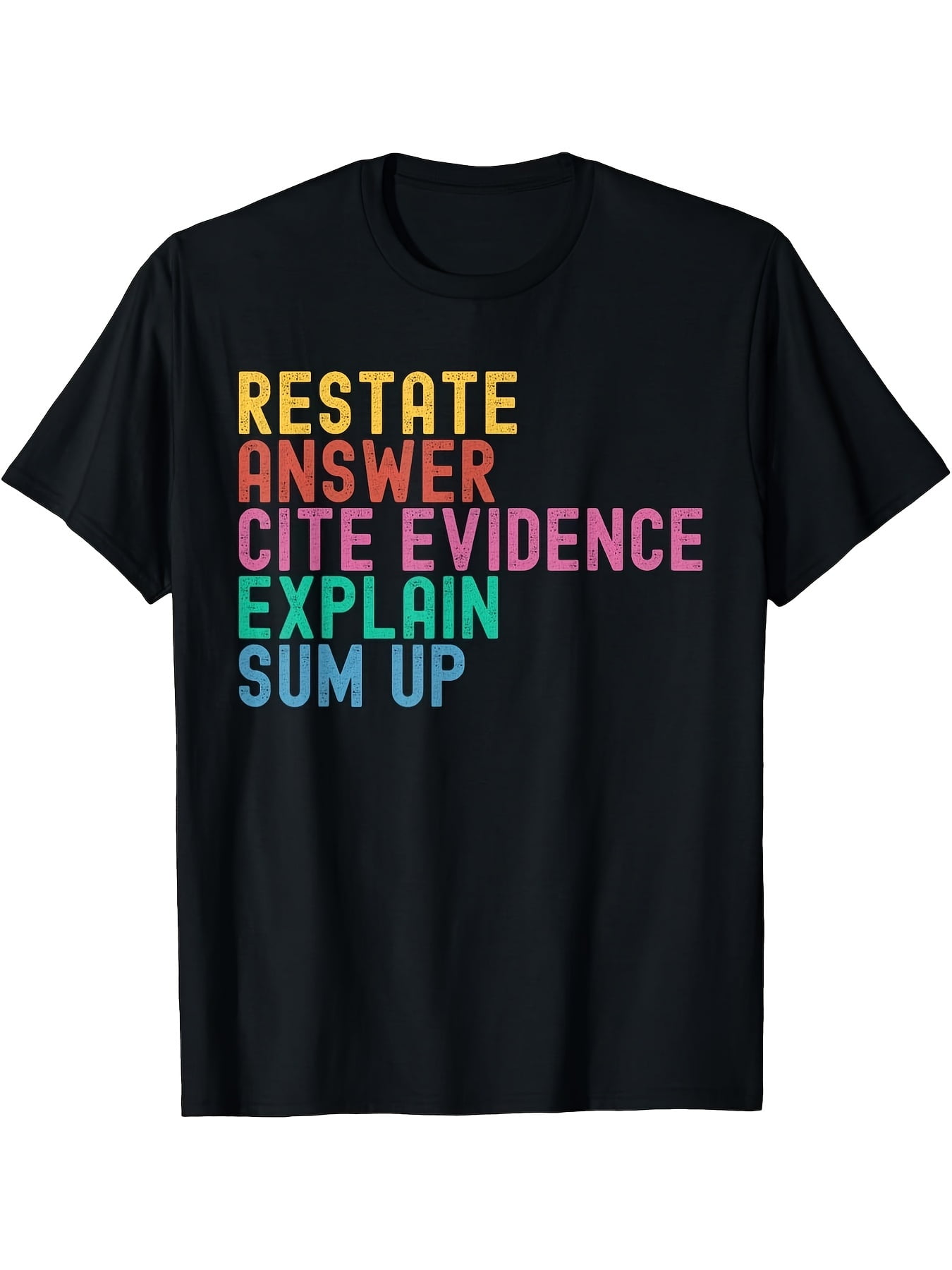 Educational Strategy Tshirt Restate Answer Cite Evidence Explain Sum Up ...