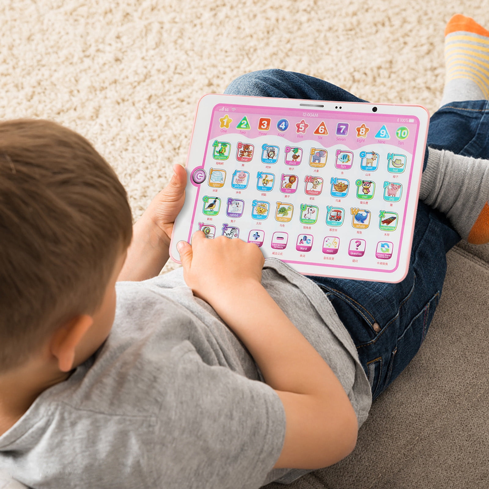 Educational Tablet Toy, Kids Learning Tablet, Interactive Alphabet ...