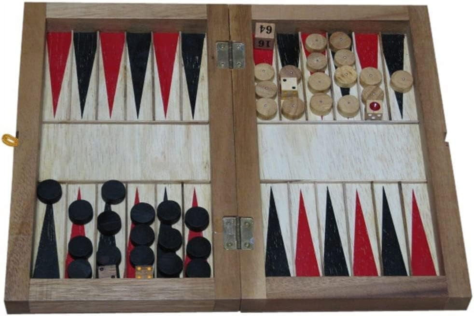 Educational Tactile Wooden Backgammon Game of Chance and Skill in This ...