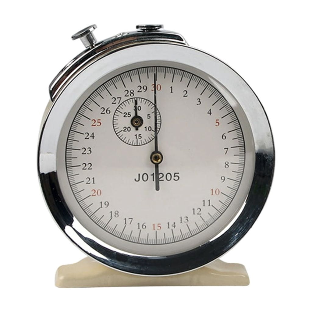 Educational Timer Mechanical Stopwatch Metal Stop Clock Timing Instrument for Physics ...