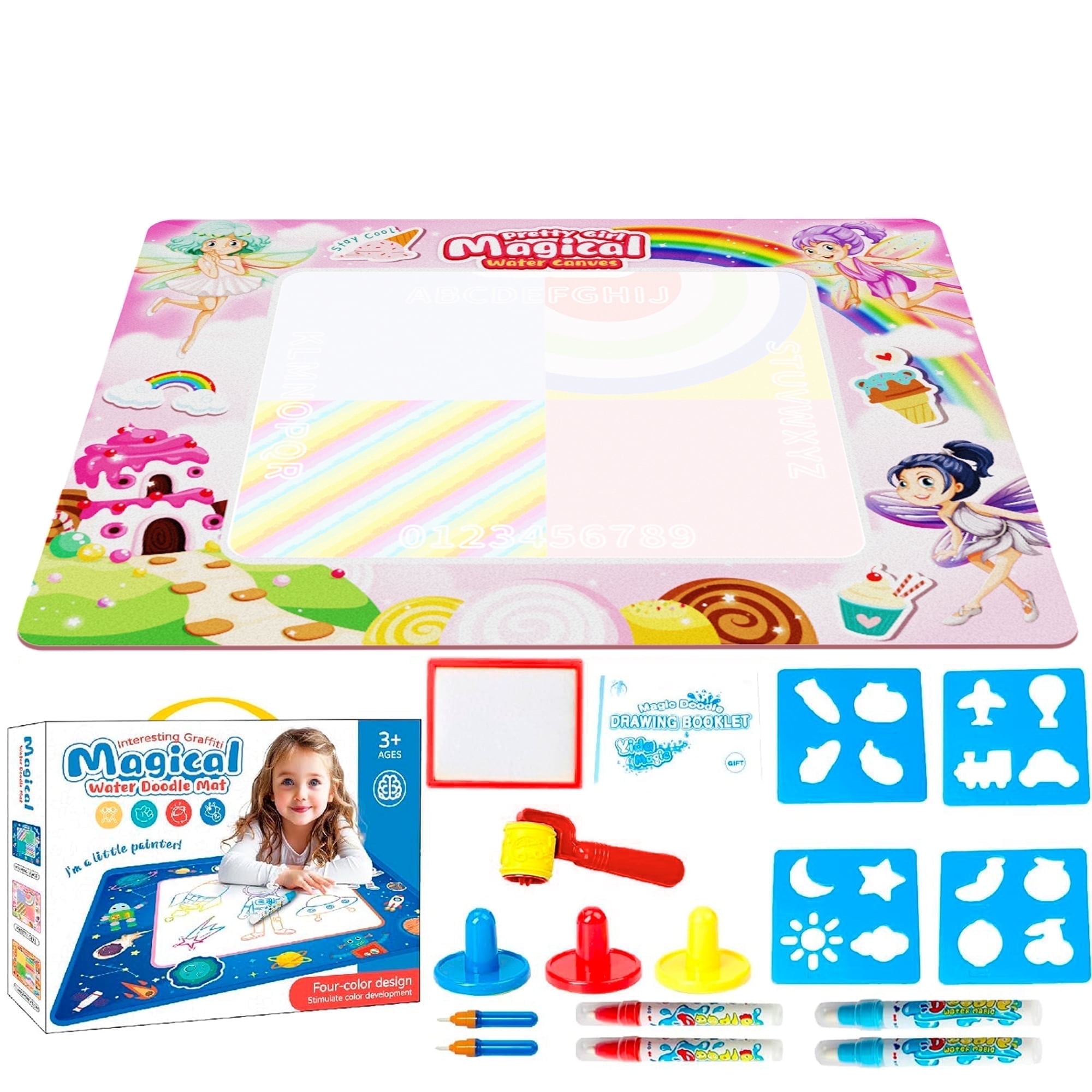 Educational Toy for 2 3 4 5 Years Old Kids, Water Doodle Mat, Kids ...