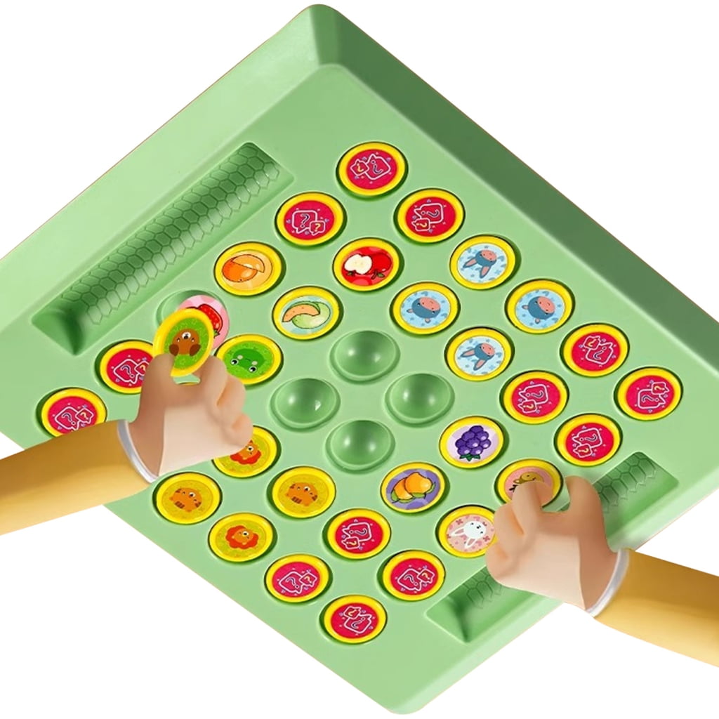 Educational Toy Animal/Fruit Flip Chess Matching Card Matching Memory ...