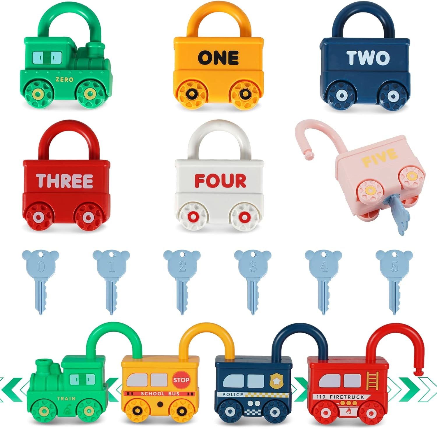 Educational Toy for Preschoolers, Robust Design Matching Lock Toy Set ...