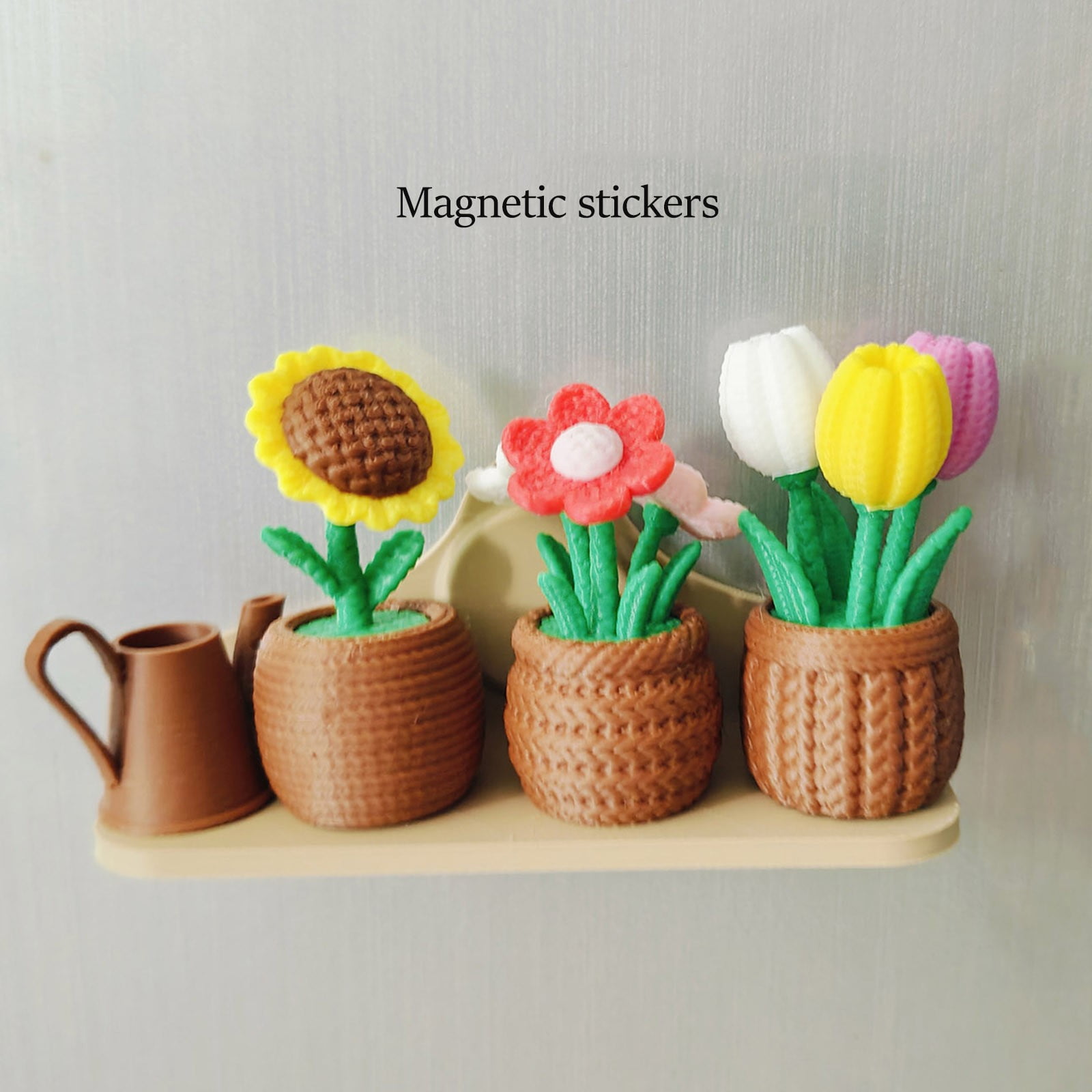 Educational Toy Set for Kids Colorful Flower Pots with Watering Can ...