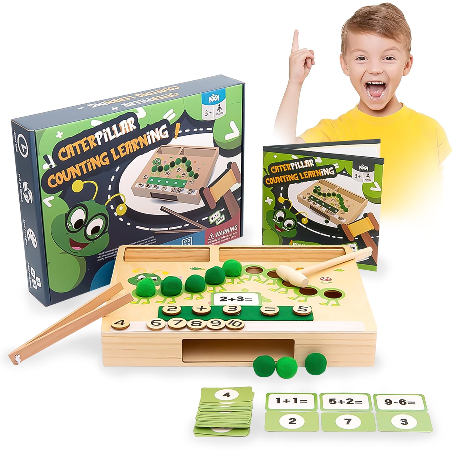 Educational Toy for Toddler, Addition and Subtraction Montessori Math ...
