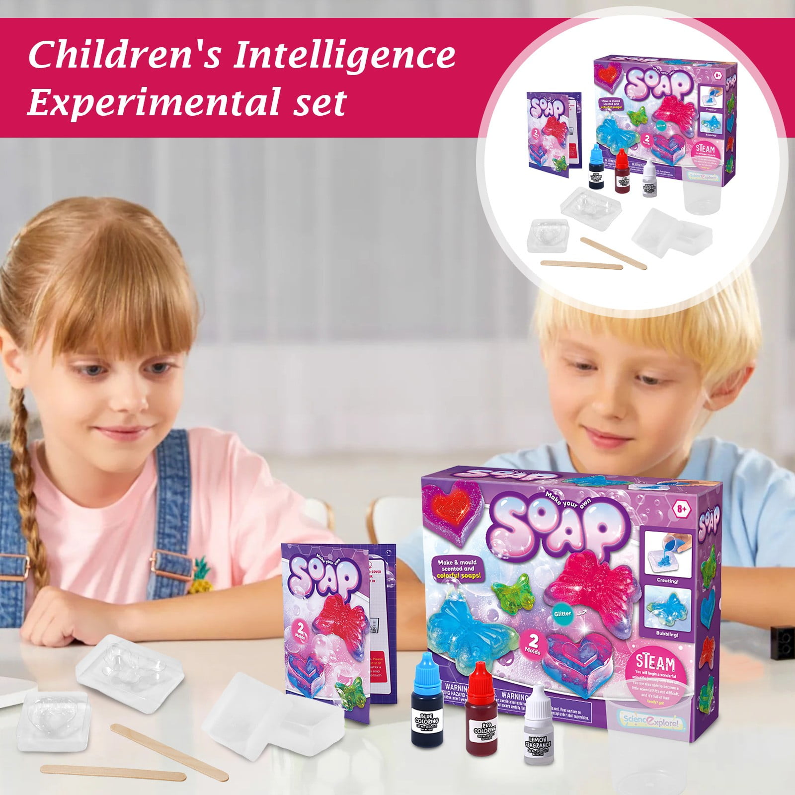 Educational Toys Baby Toy DIY Soap Making Kit for Kids Create Colorful ...