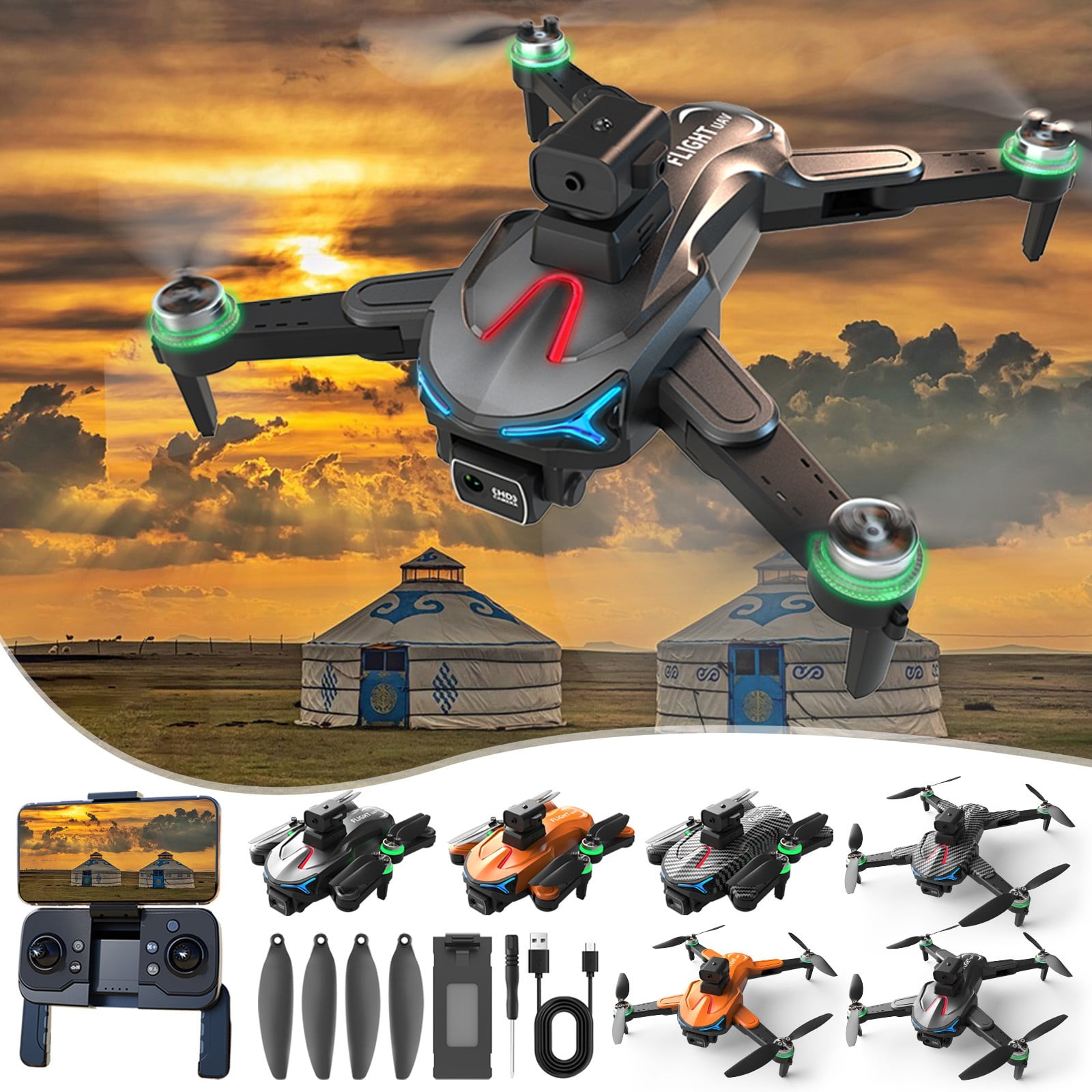 Educational Toys,Kids Toys,Brushless Motor Drones With 2 Cameras Wind ...