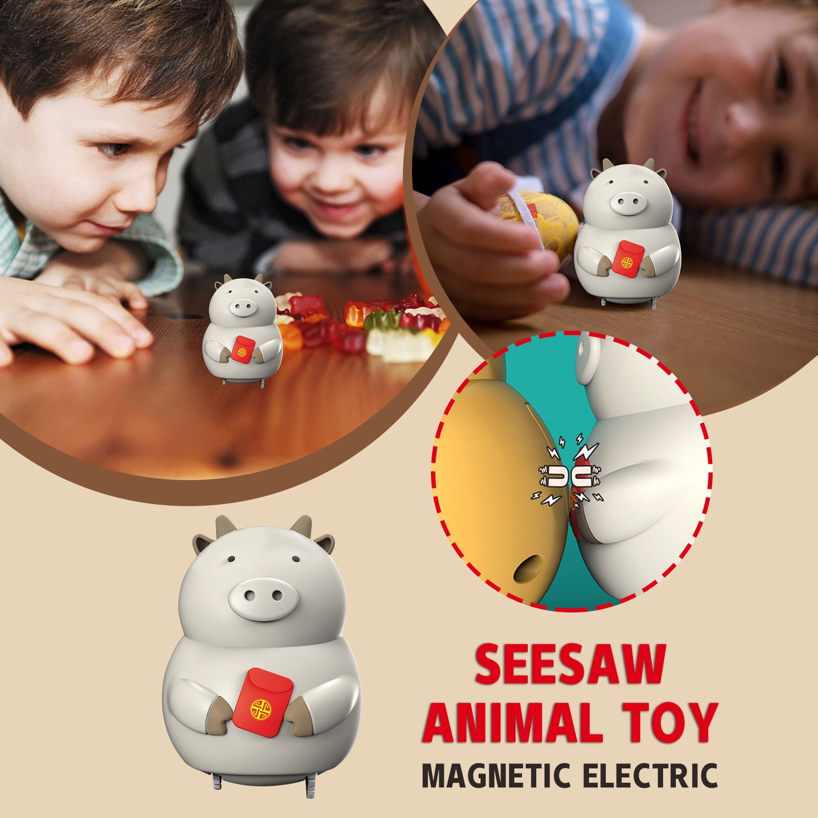 Educational Toys Rocking Animal Electric Walking Set Interactive For ...