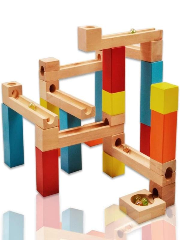 Educational Wooden Marble Run for Kids Wooden Marble Run Construction ...