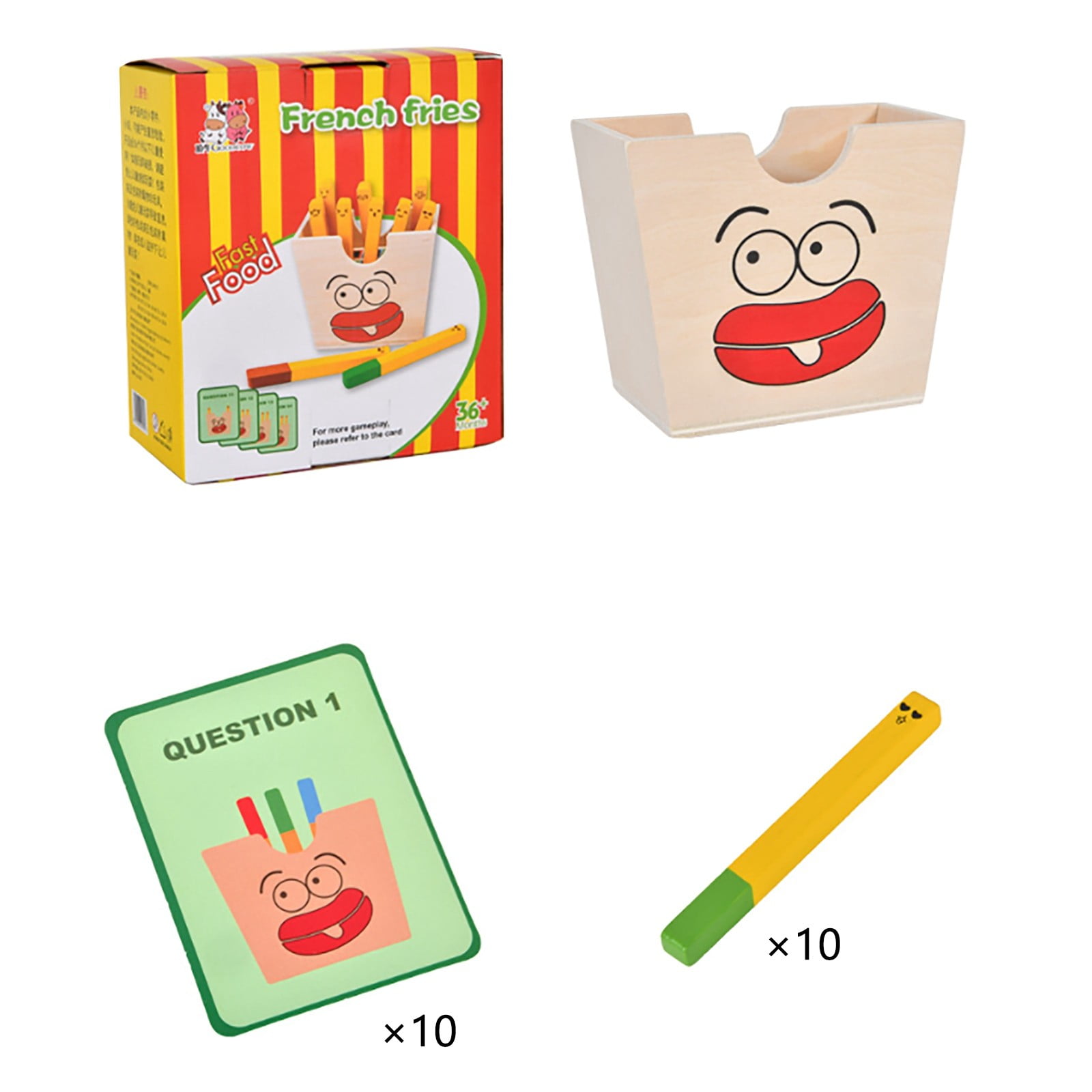 Educational Wooden Pretend Play Kitchen Toy Set for Kids - Interactive ...