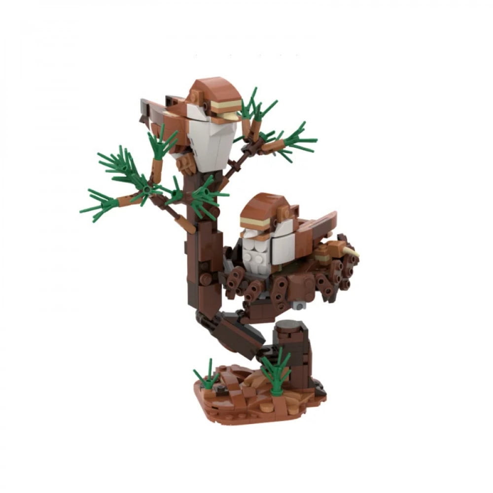 Educational creative MOC animal model animal vulture duck building ...