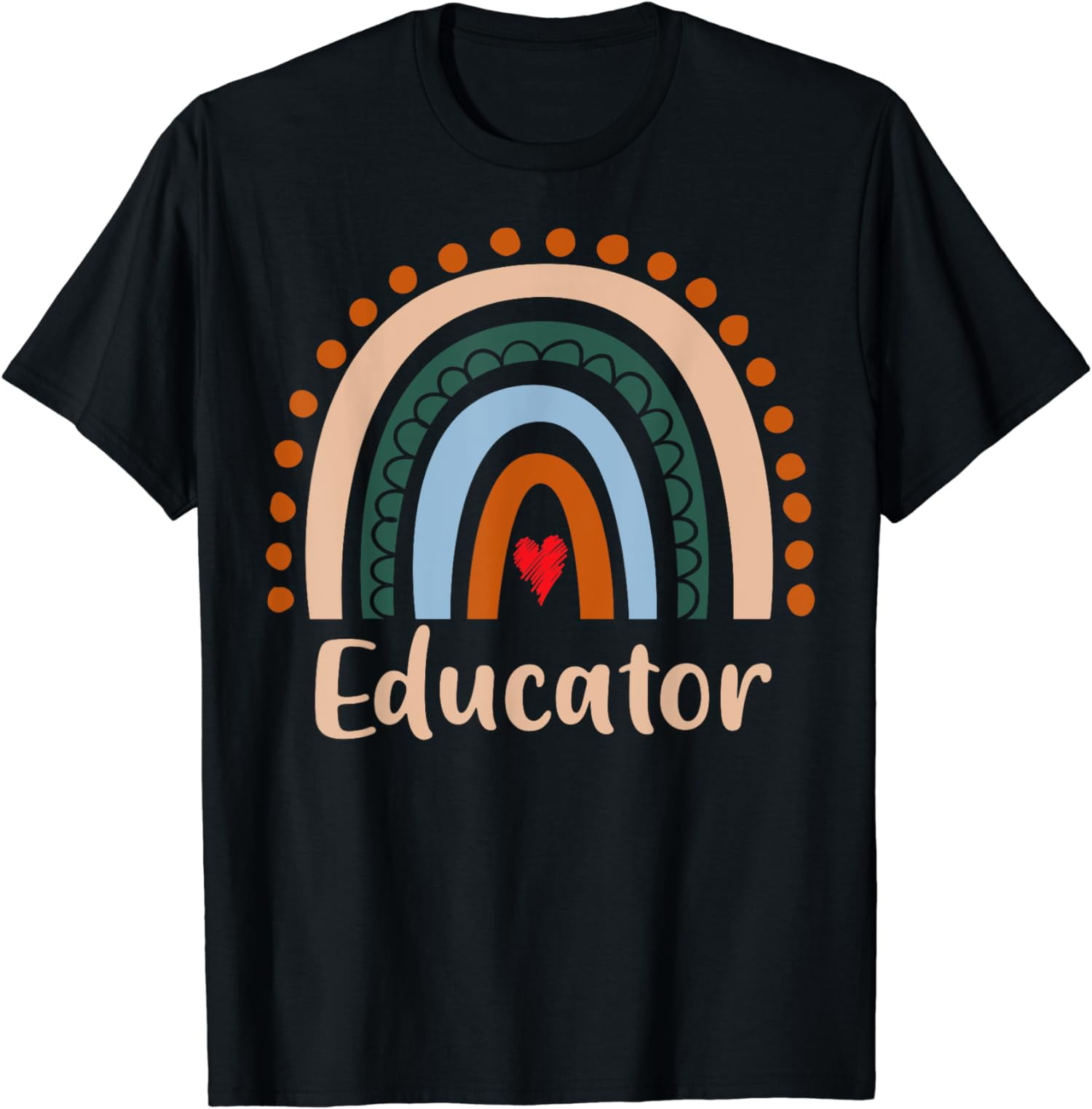 Educator Boho Rainbow Back To School Appreciation T-Shirt - Walmart.com
