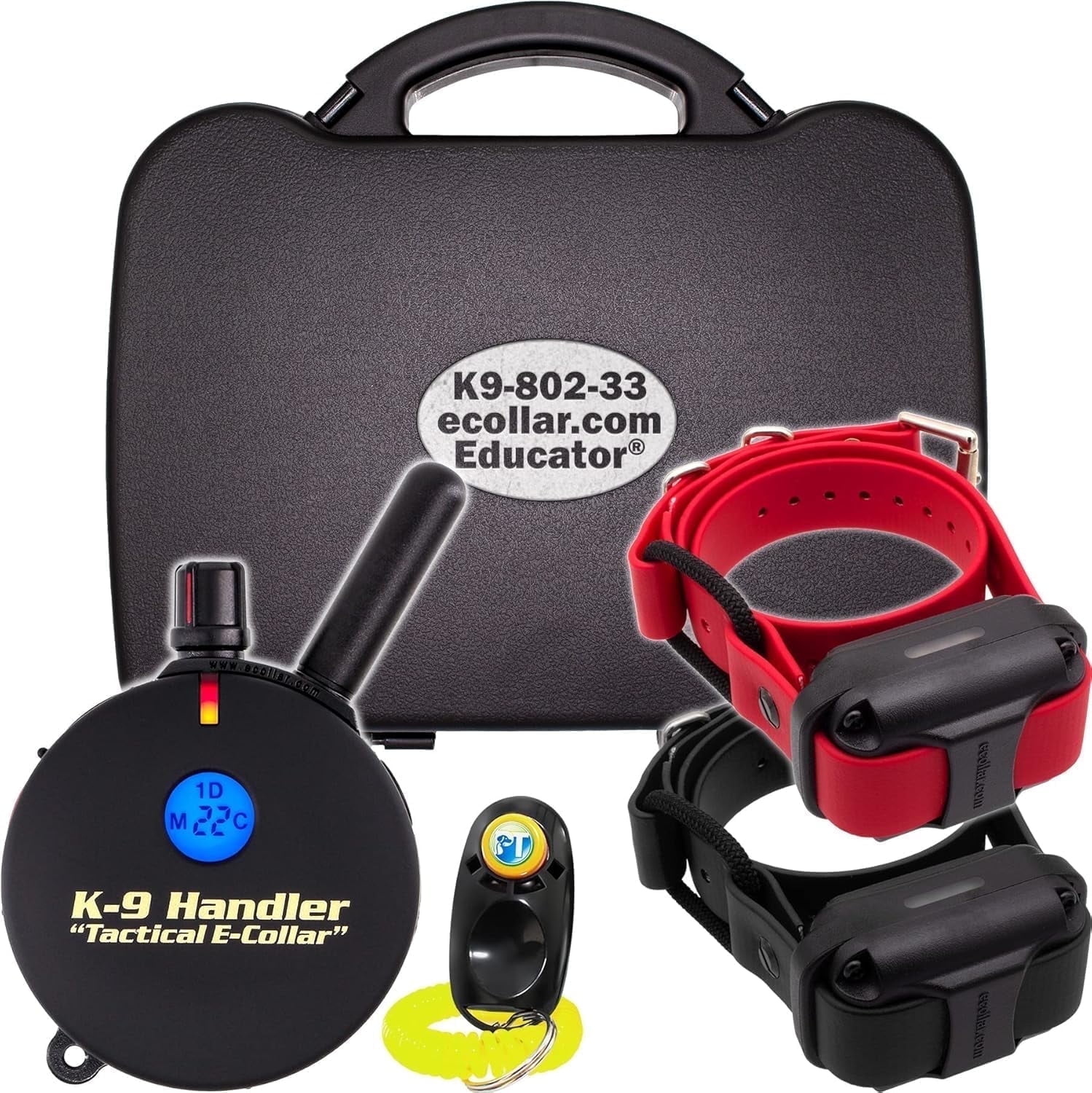 The Educator K9 Handler K9-802 Remote Training E-Collar Tactical Dog Training Made Easy 1-Mile ...