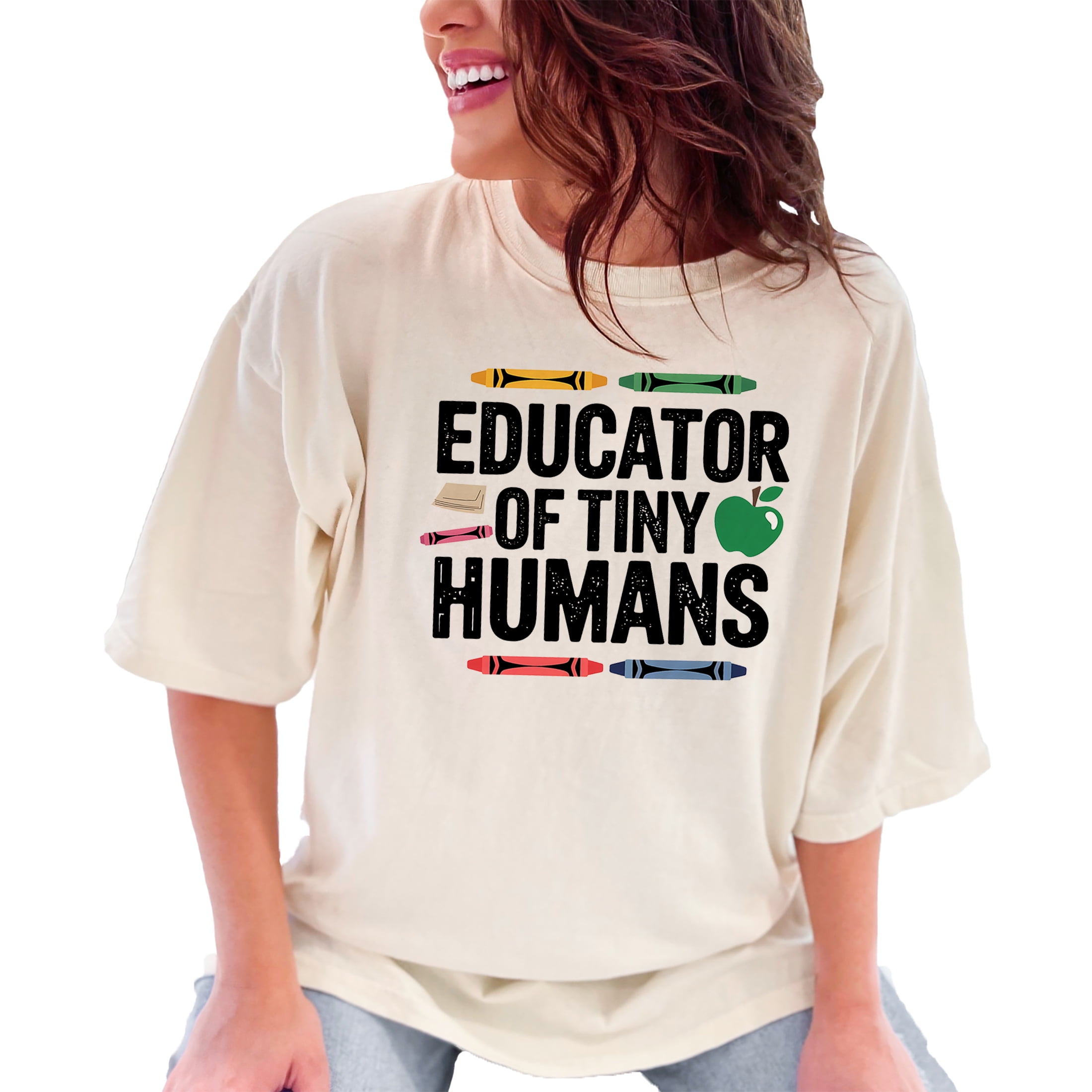 Educator of Tiny Humans T-Shirt, Funny Teacher Shirt, Cute Teacher Gift ...