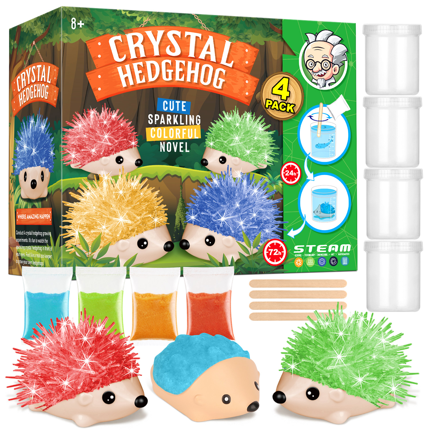 4M Crystal Growing Science Kit - Walmart.com