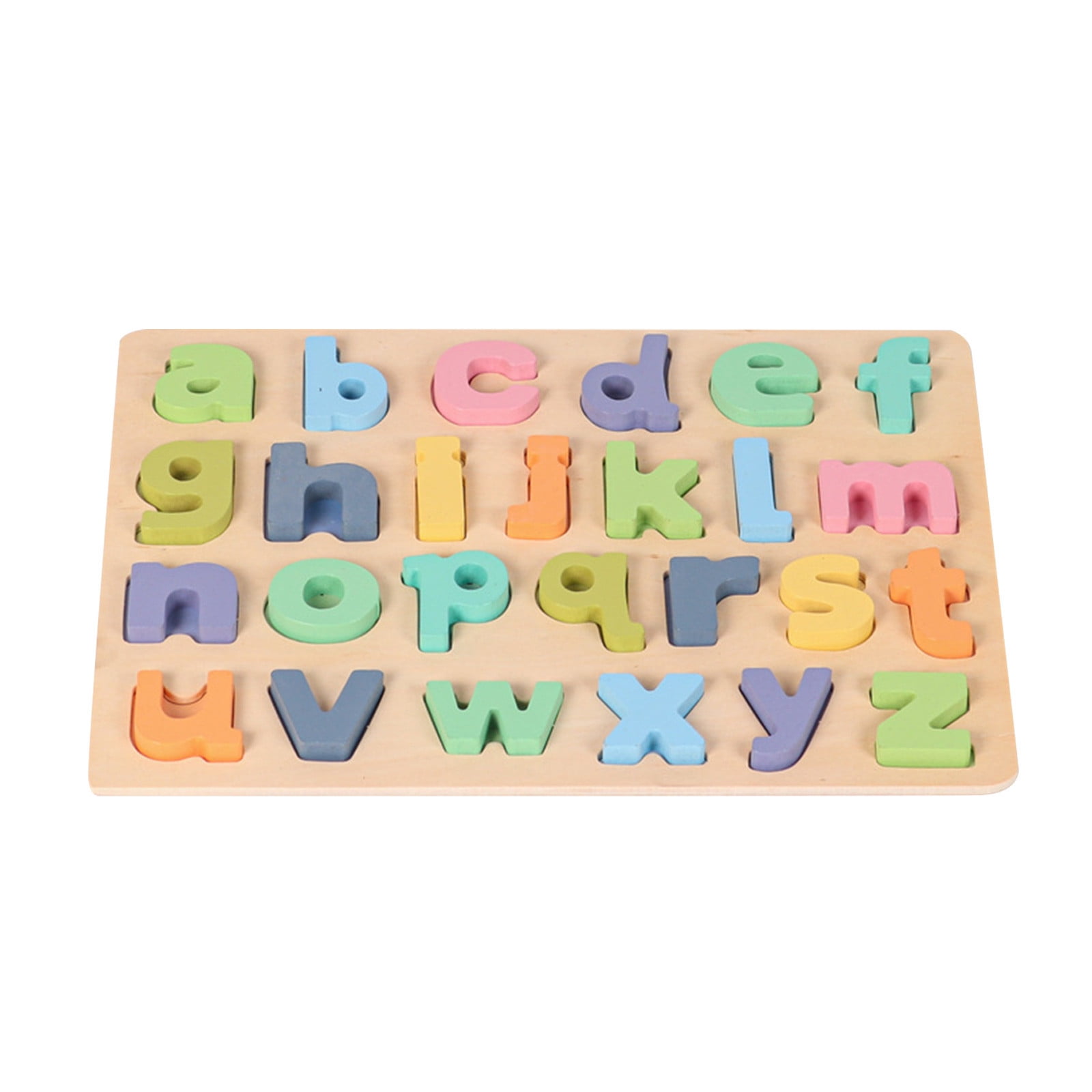 Edunwind Clearance Wooden Puzzles for Toddlers, Wooden Alphabet Number ...