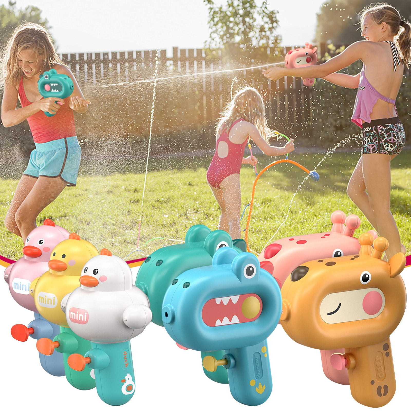 Edunwind Mini Squirt Gun Water Blaster Soaker Toys Soaker Squirt Water ...