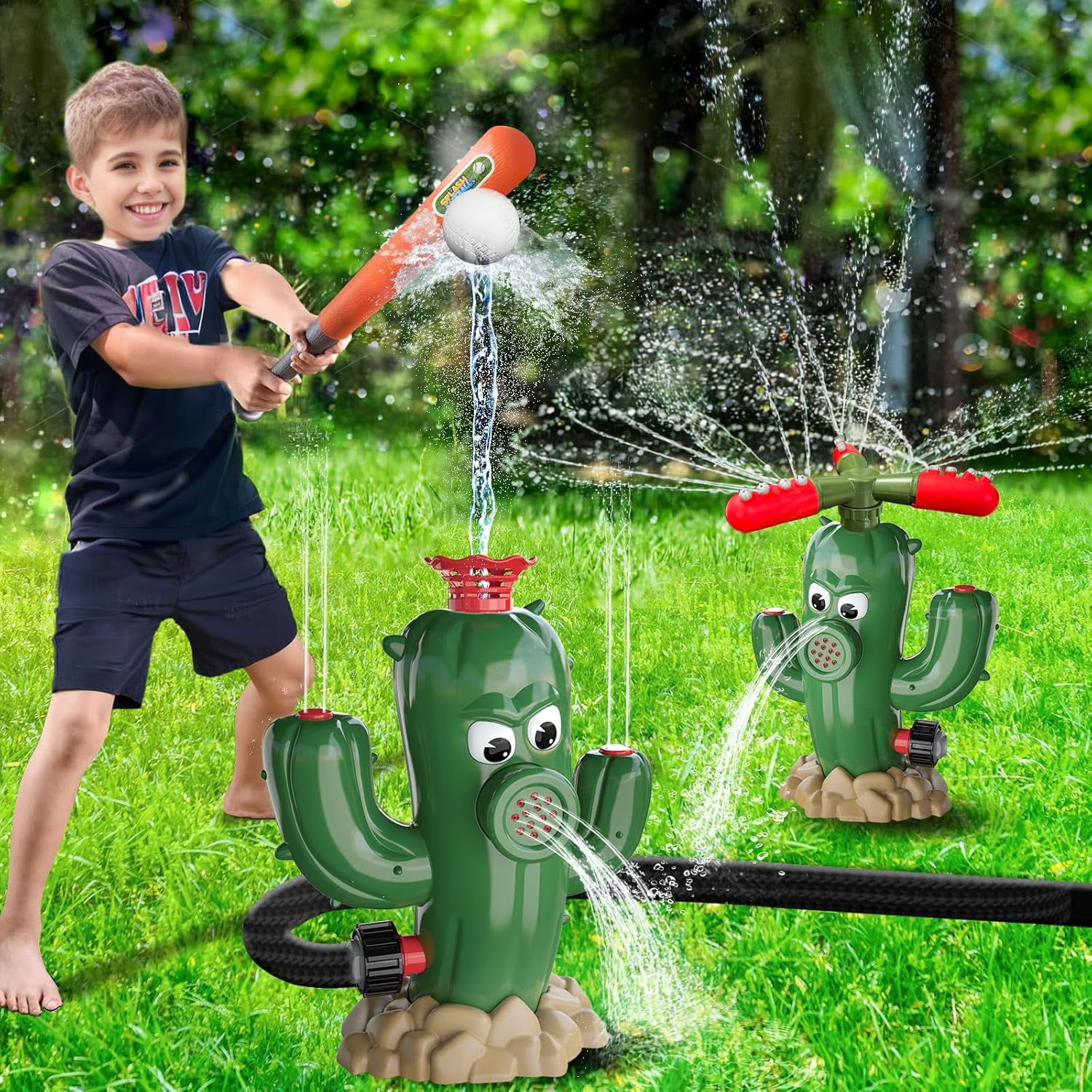 Edunwind Outdoor Water Play Sprinklers Lawn Sprinklers Water Toys for ...