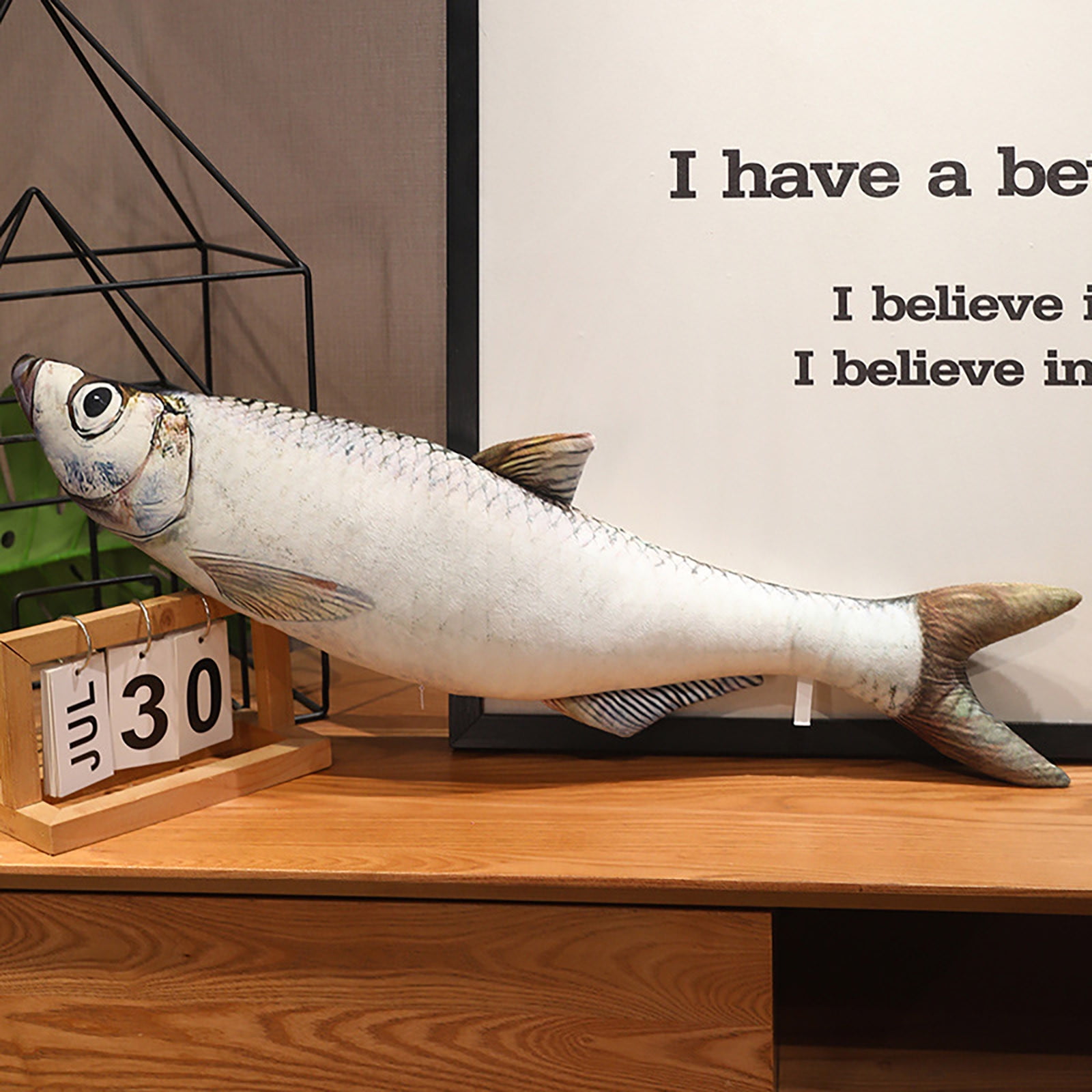 Edunwind Under $10 Stuffed Fish Soft Fish Decorate Pillow Grass Carp ...