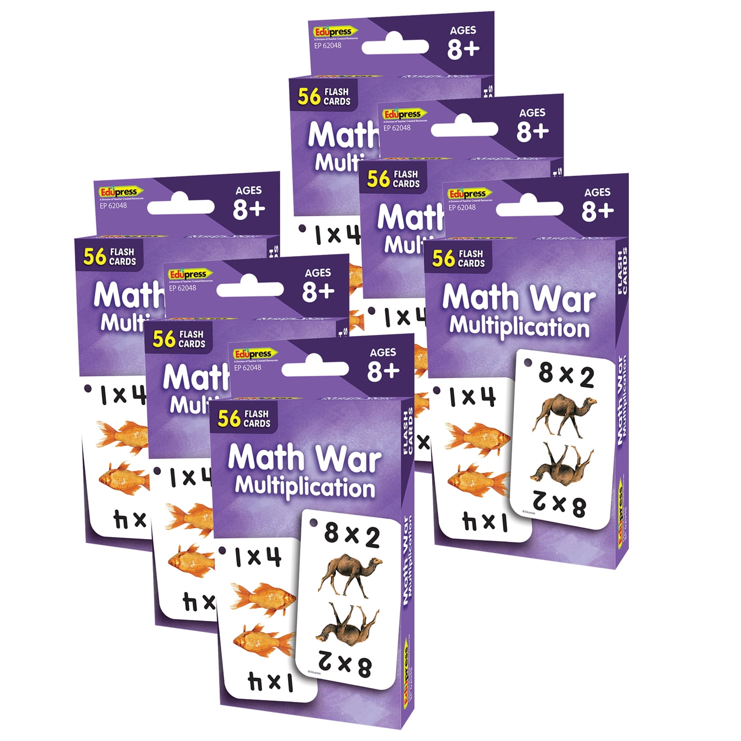 Edupress Math War (Multiplication) Flash Cards, 6 Packs - Walmart.com