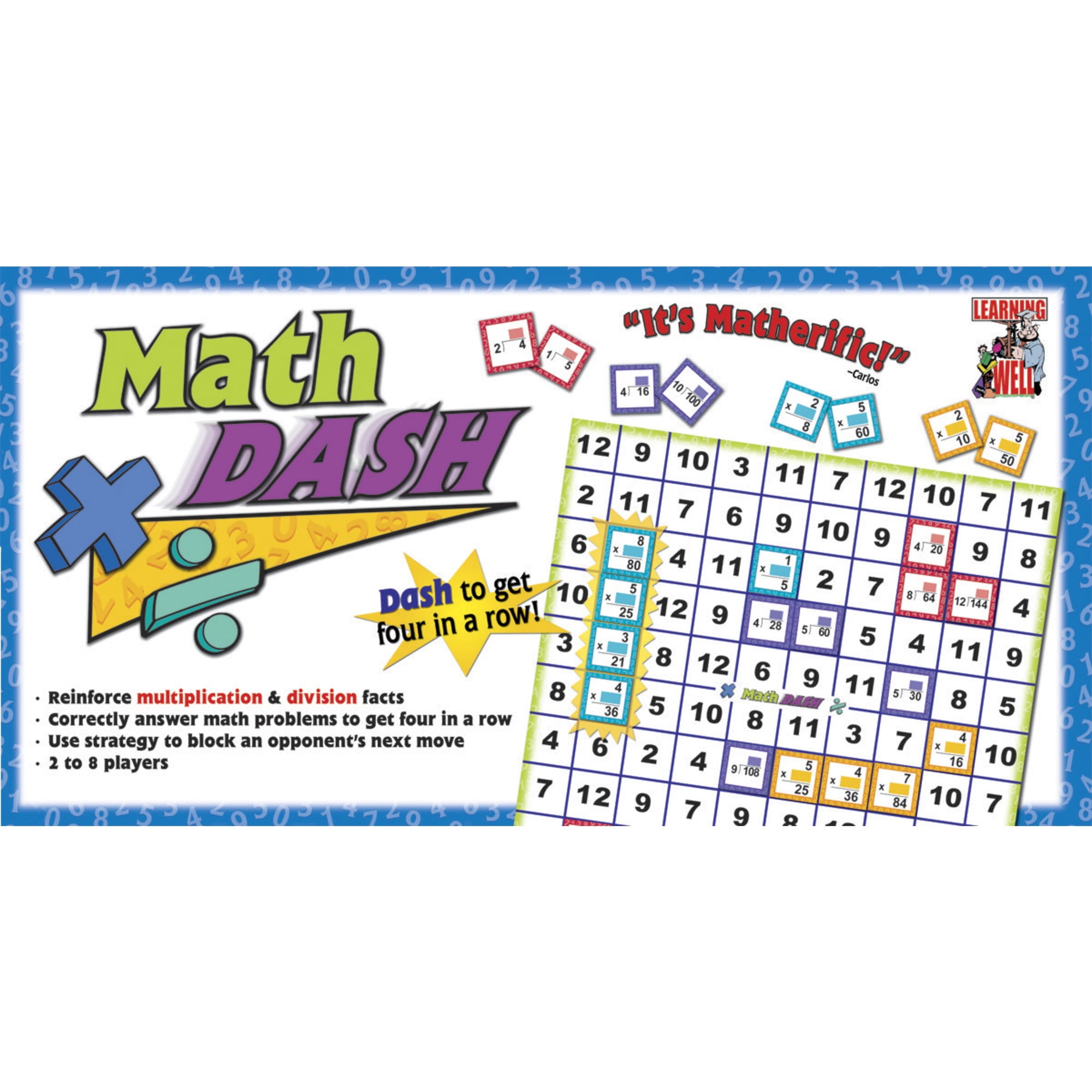 Edupress Multiplication and Division Math Dash Game, Assorted Colors ...